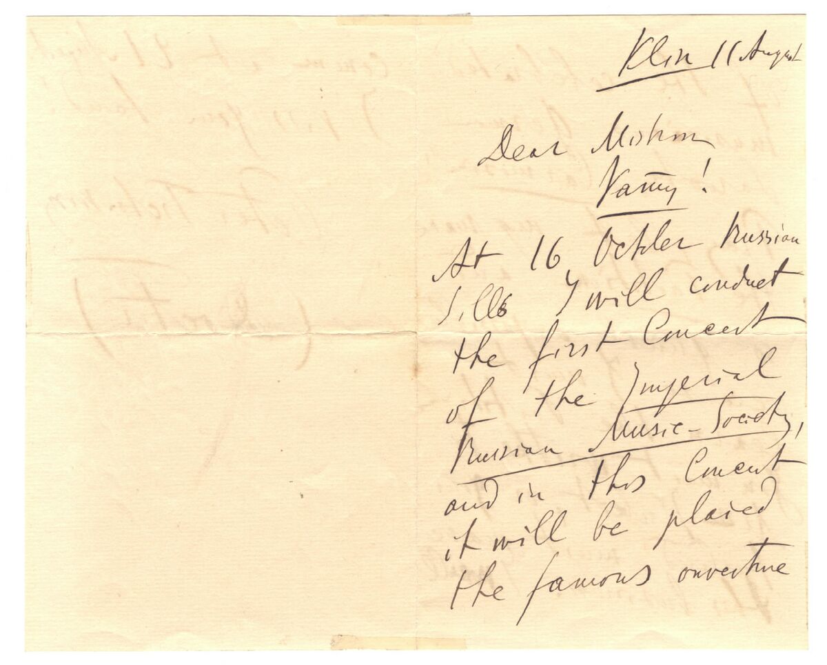 Letter 5006a - Tchaikovsky Research